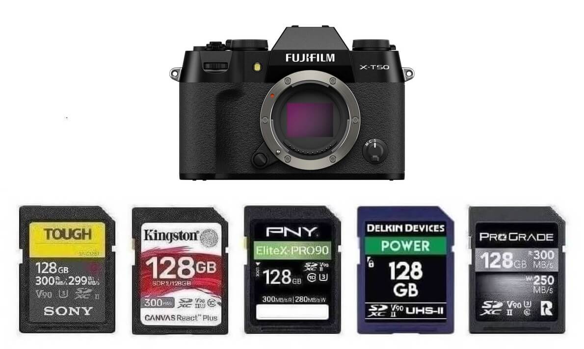 Best Memory Cards for Fujifilm X-T50 - Camera Lookout