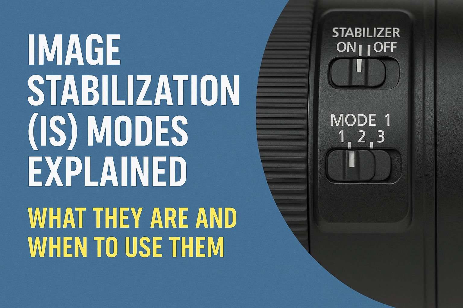 Image Stabilization (IS) Modes Explained: What They Are and When to Use Them - Camera Lookout